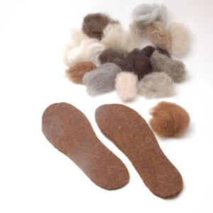 Organic Wool Felt Insoles, Wool Boot Liners - Etsy
