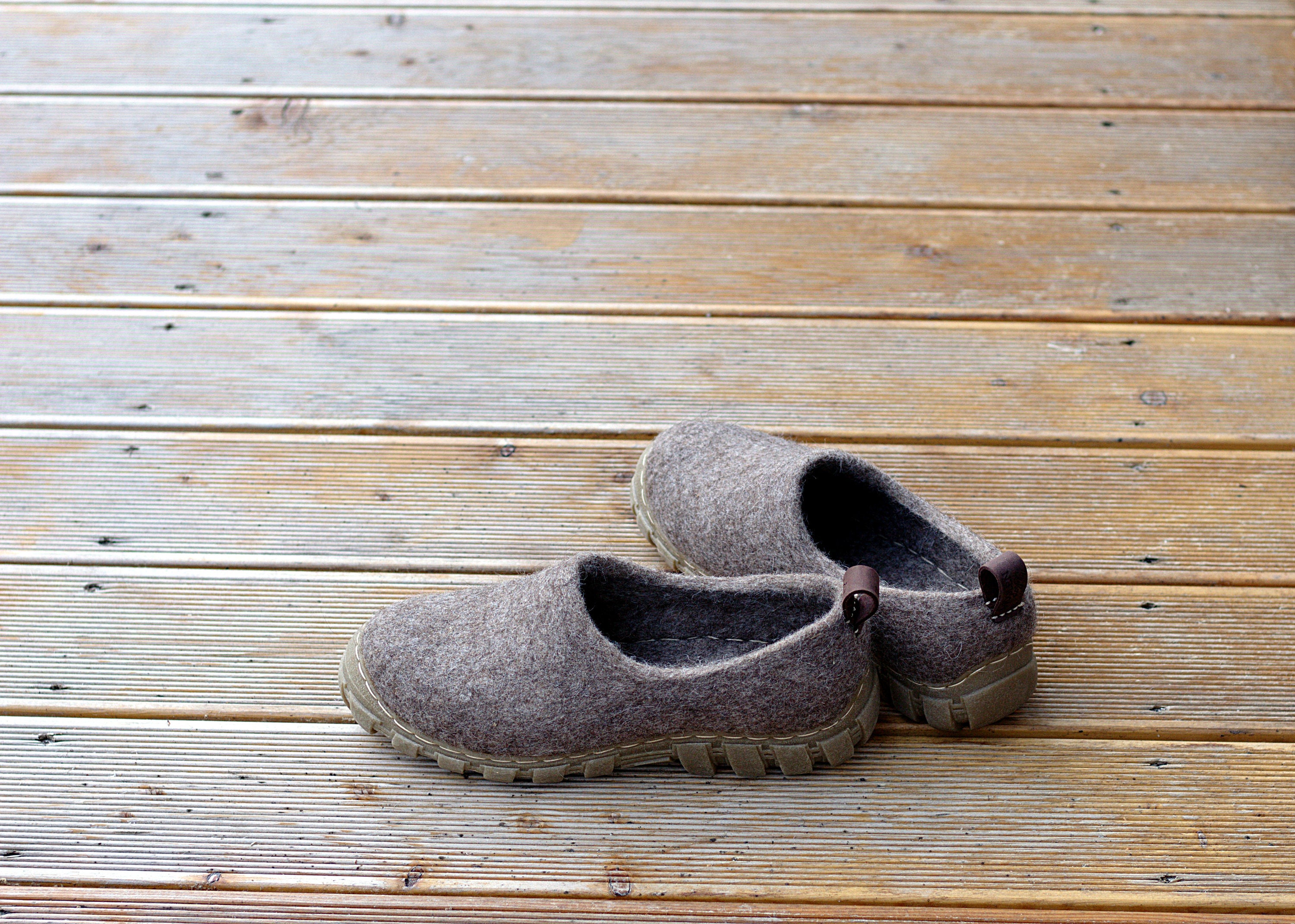 Mens Shoes Wool Boots for Men Handmade Men's Shoes | Etsy