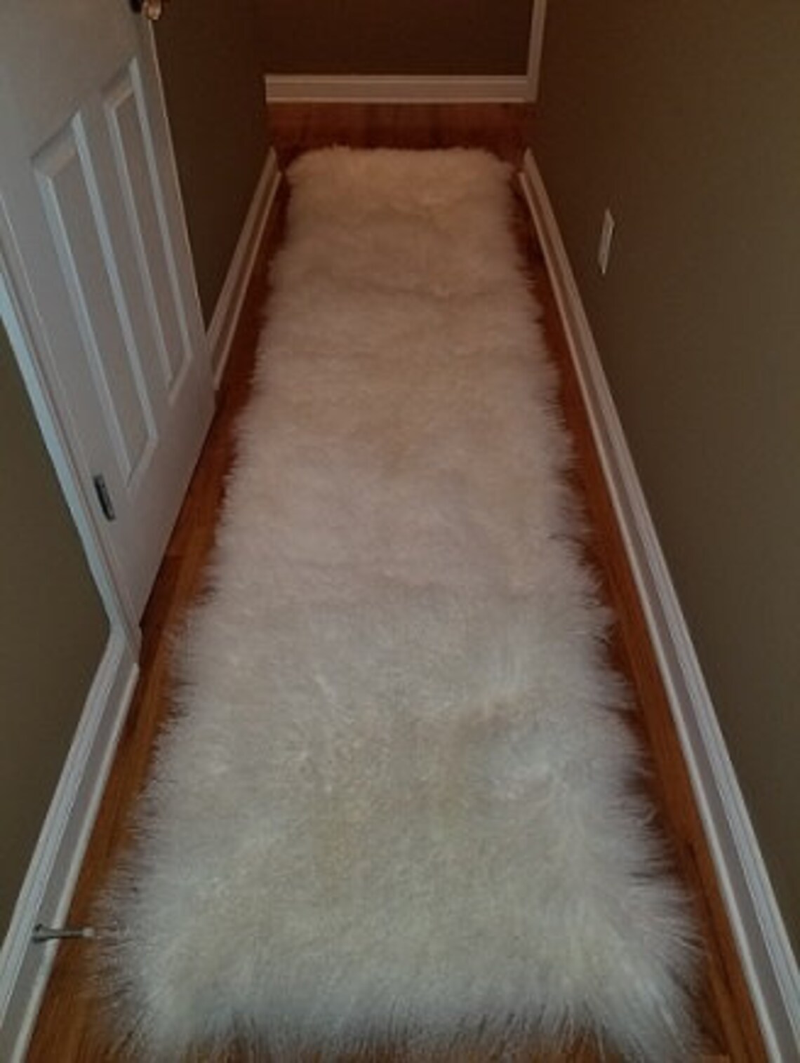 Mongolian Lamb Fur Natural White Rug and Runners - Etsy