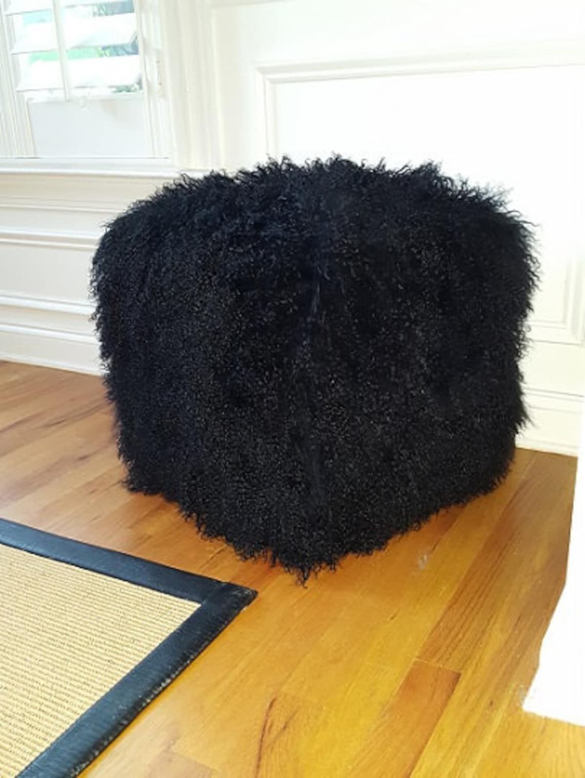Fur Ottoman Mongolian Sheepskin | Etsy