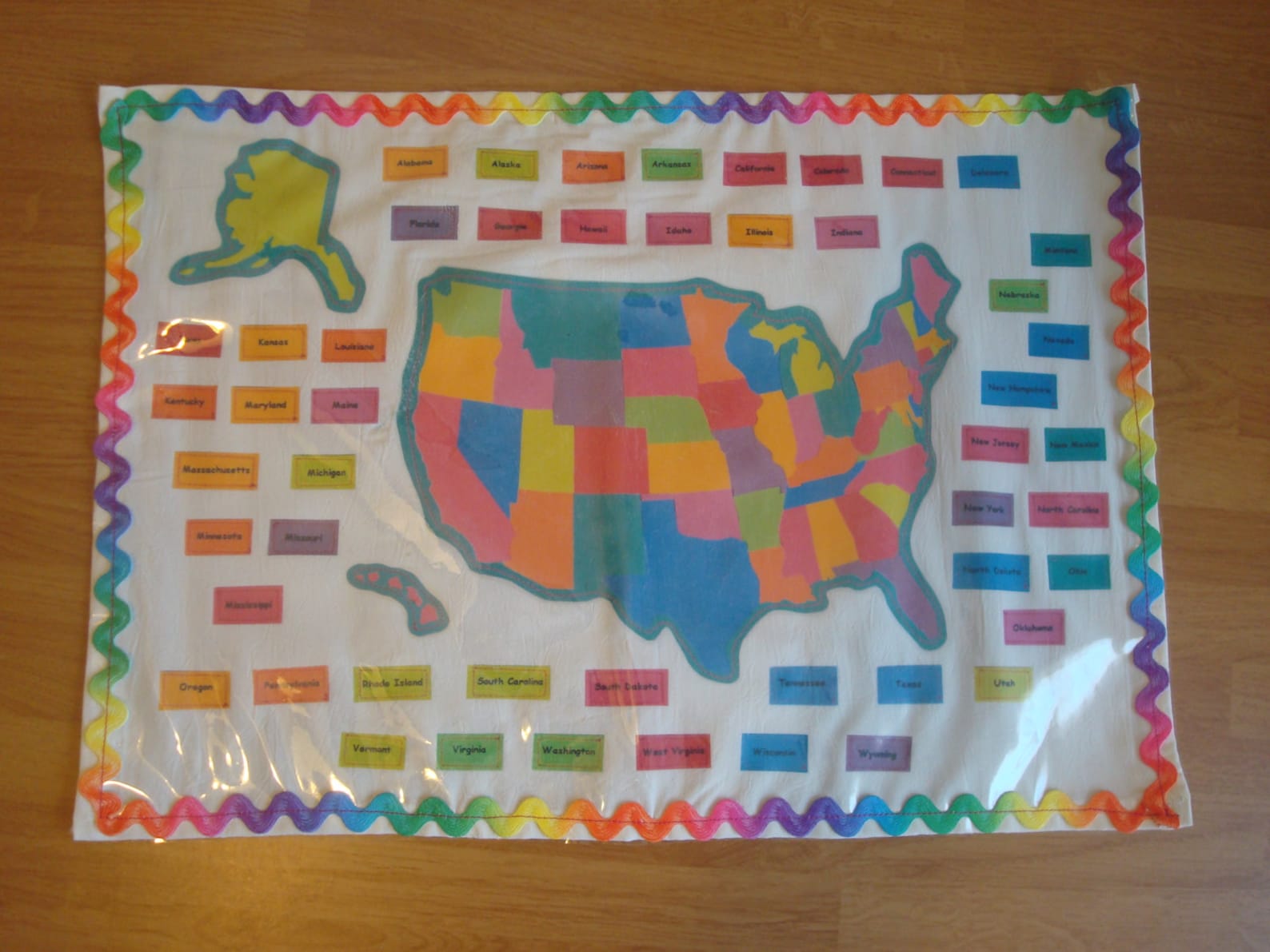 50 States Placemat Iron on Easy Pattern - Etsy