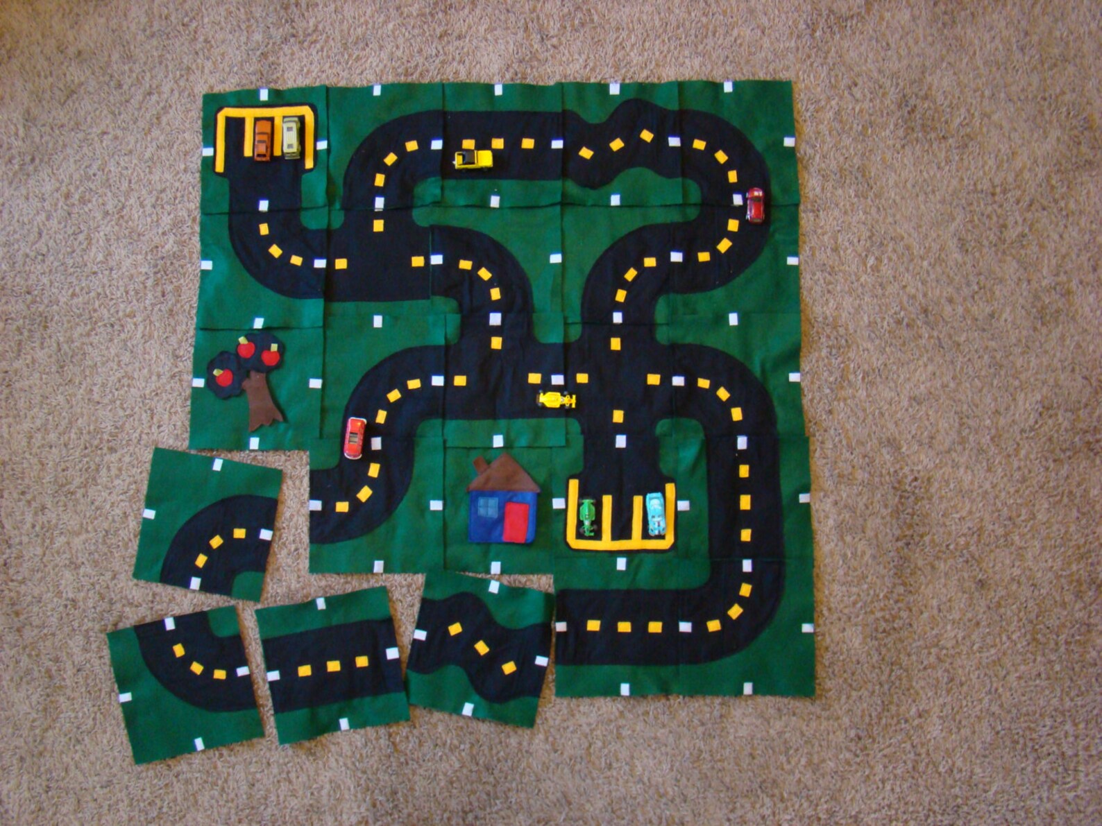 Toy Car Floor Mat Puzzle Epattern - Etsy