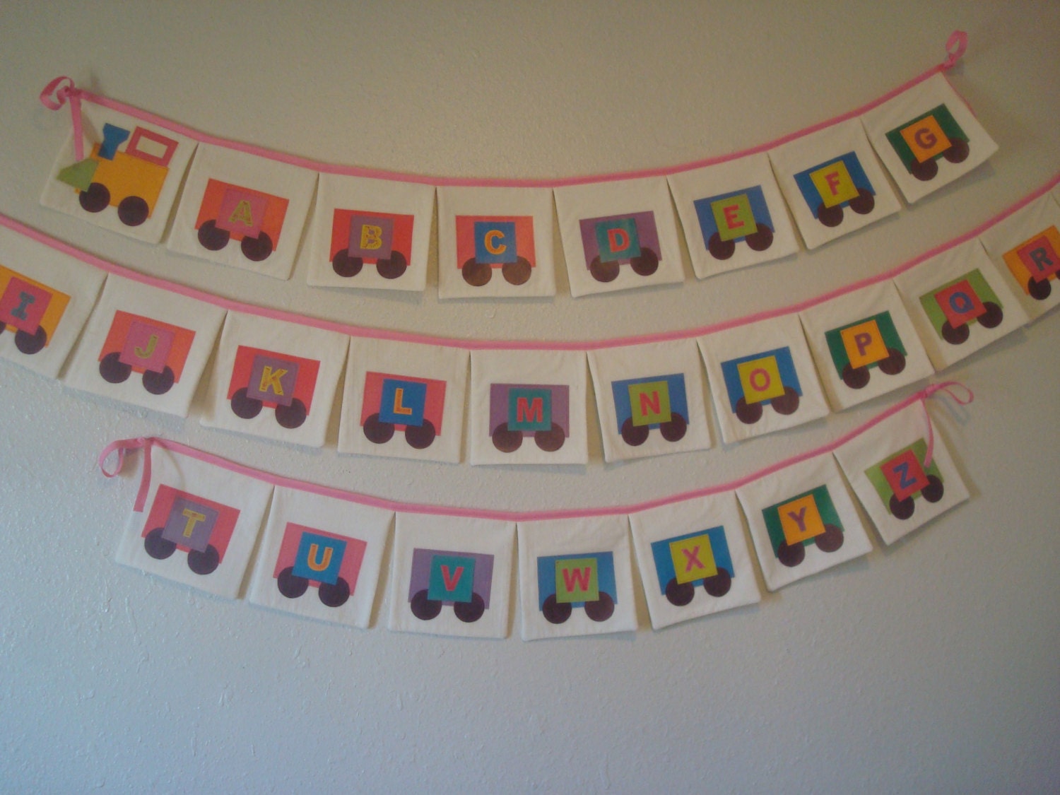 ABC Alphabet Train Banner Epattern - Etsy