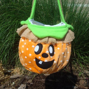 Halloween Trick or Treat Jack O' Lantern Pumpkin Bag Pattern - Etsy
