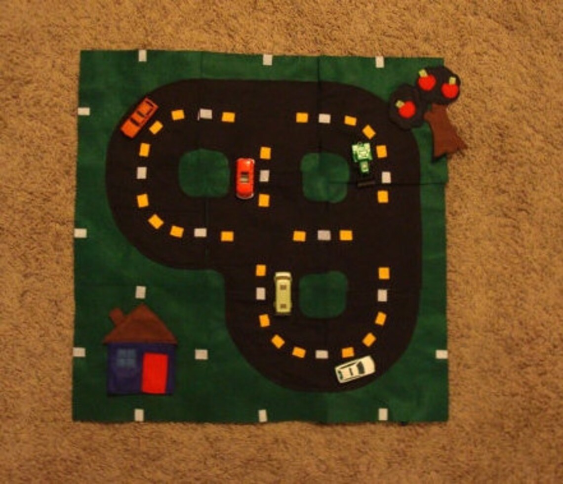 Toy Car Floor Mat Puzzle Epattern - Etsy