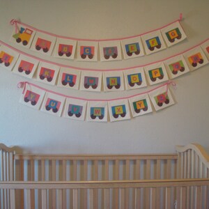 ABC Alphabet Train Banner Epattern - Etsy
