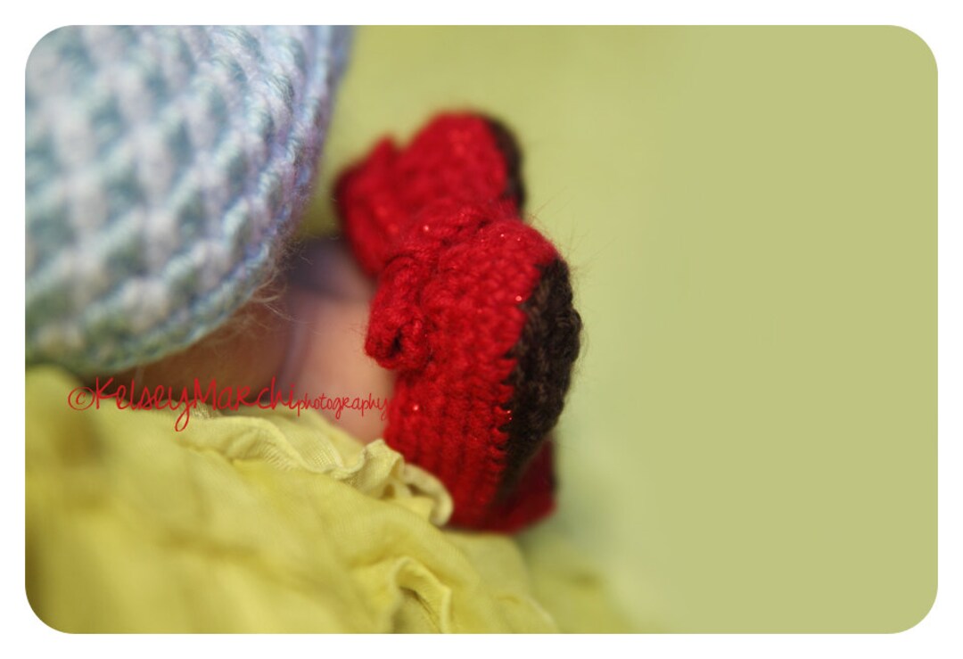 Wizard of Oz Ruby Red Slippers Crochet Pattern Newborn - Etsy