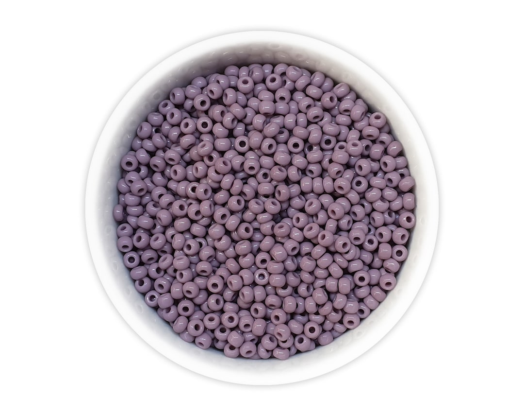 Seed Beads 8/0 20g Opaque Purple Preciosa Ornela Rocailles Czech 311 ...