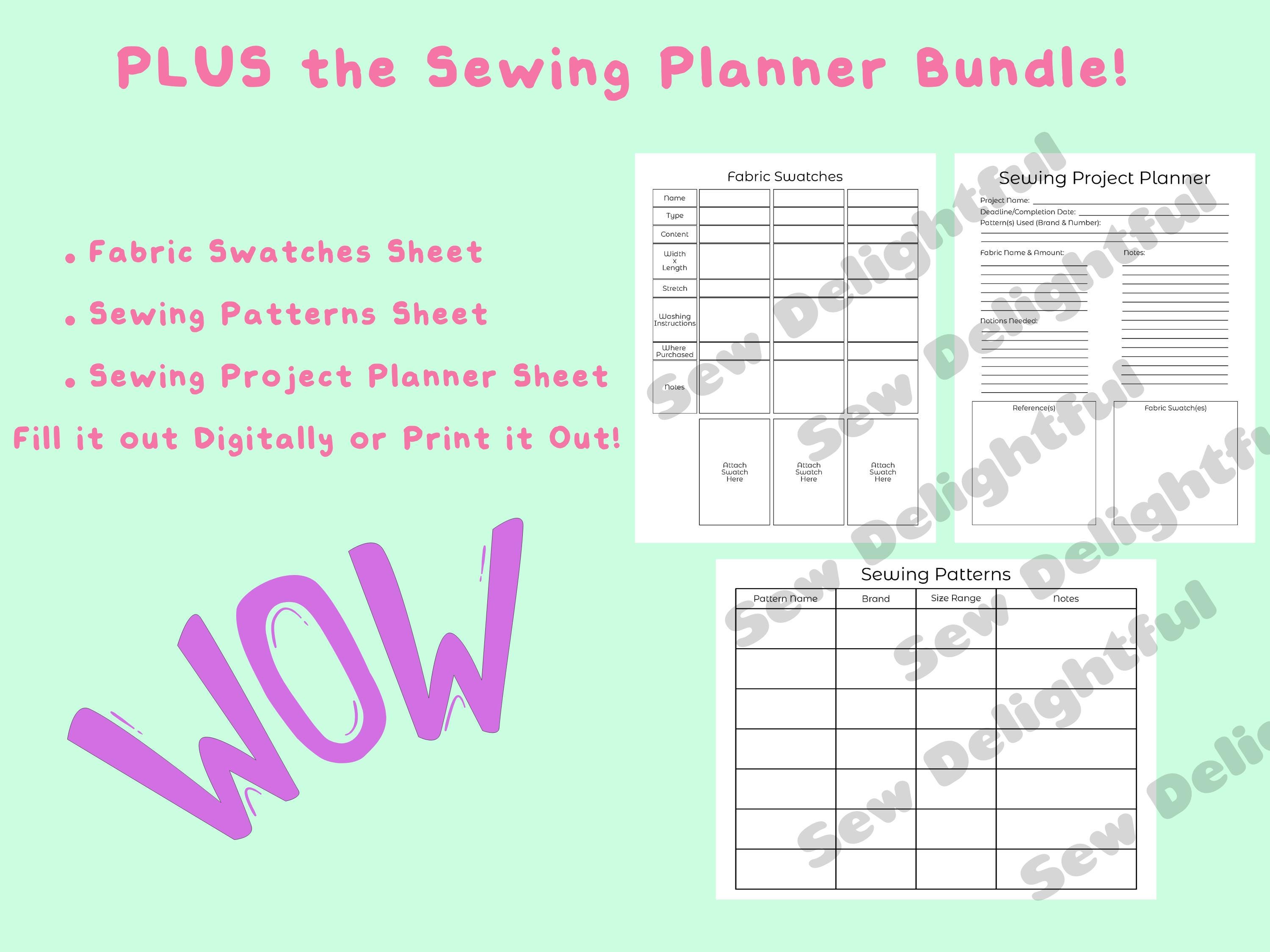 Sewing Cheat Sheets | Printable Beginner Sewing Guide PDF | Stitches, Fabric Care & Machine ...