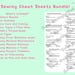 Sewing Cheat Sheets | Printable Beginner Sewing Guide PDF | Stitches ...