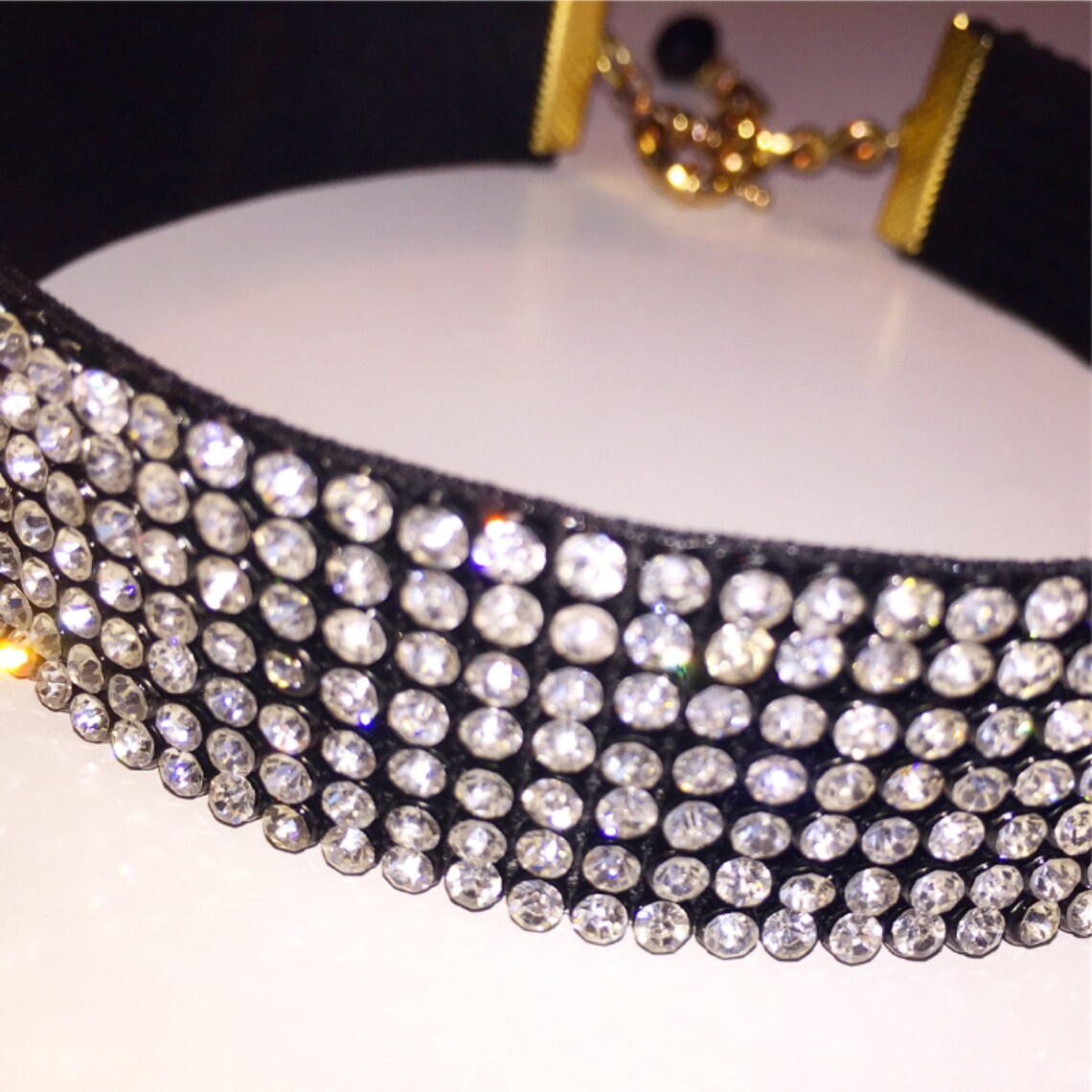 Black Clear Crystal Choker Choker Jewelry Crystal Jewelry | Etsy