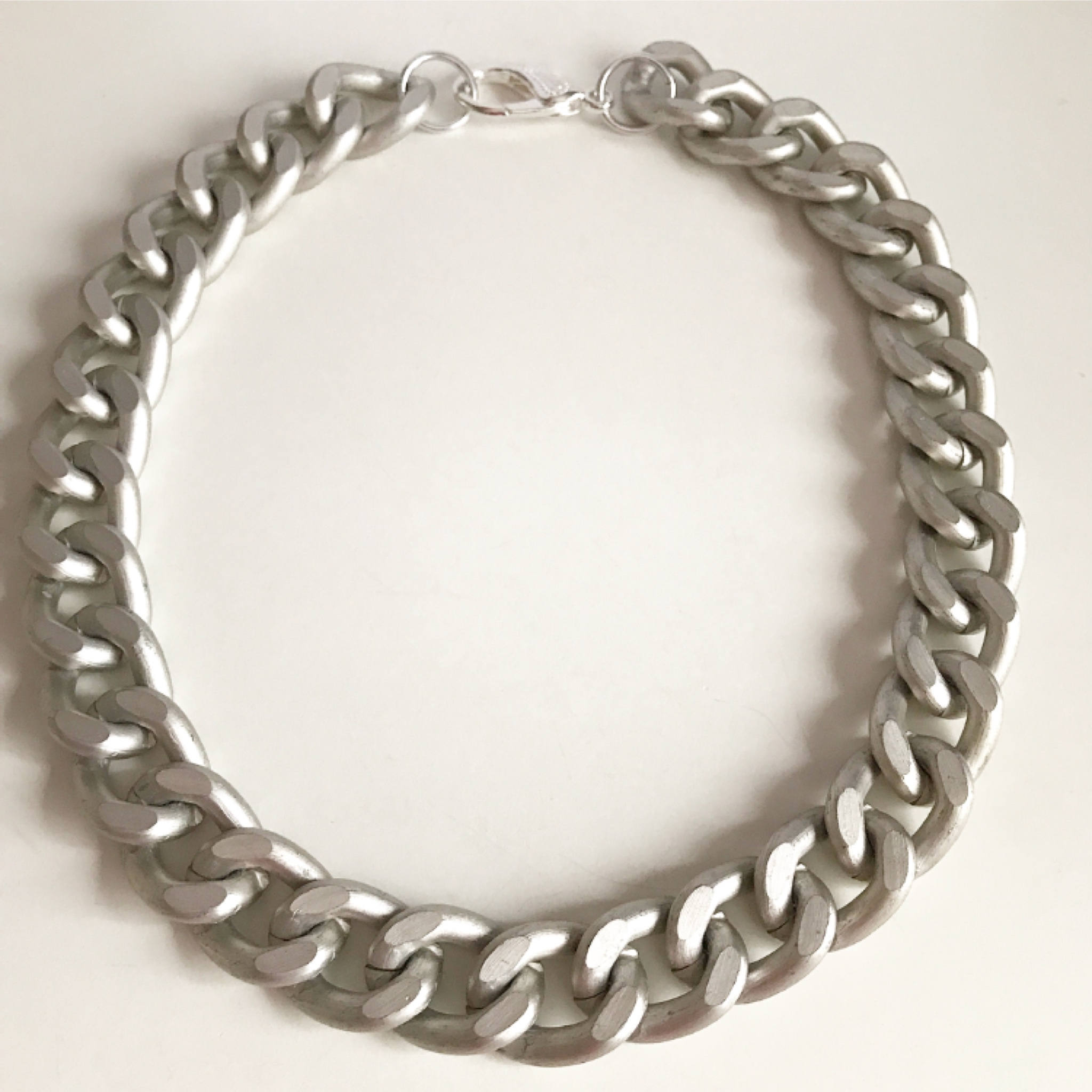 Ultra Bold Chunky Matte Silver Necklace Chunky Jewelry Etsy Ultra Bold Chunky Matte Silver Necklace Chunky Jewelry Etsy