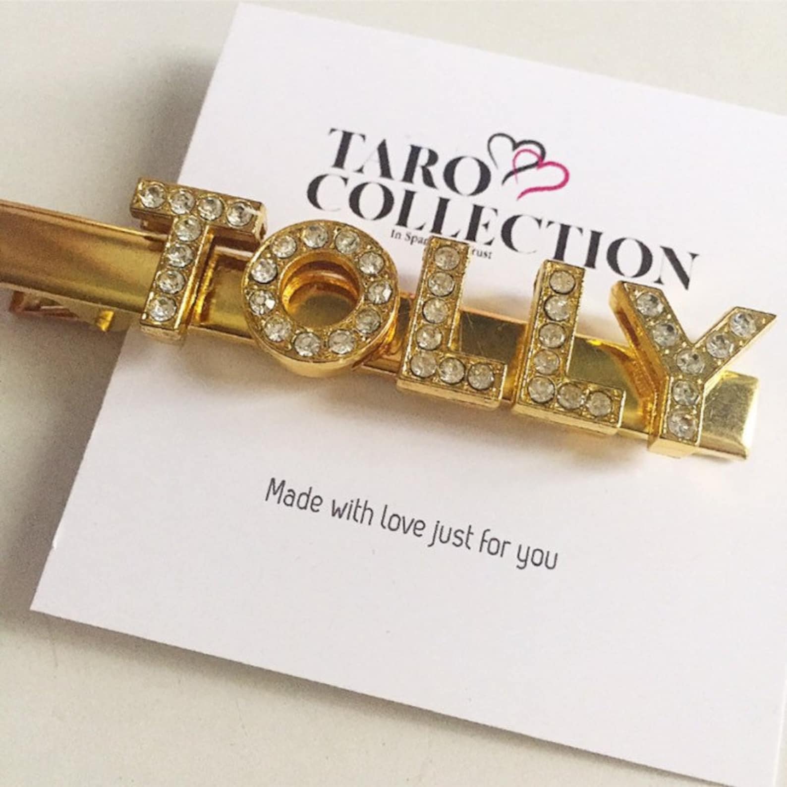 Personalised hair clips customised hair clip name hair clip | Etsy