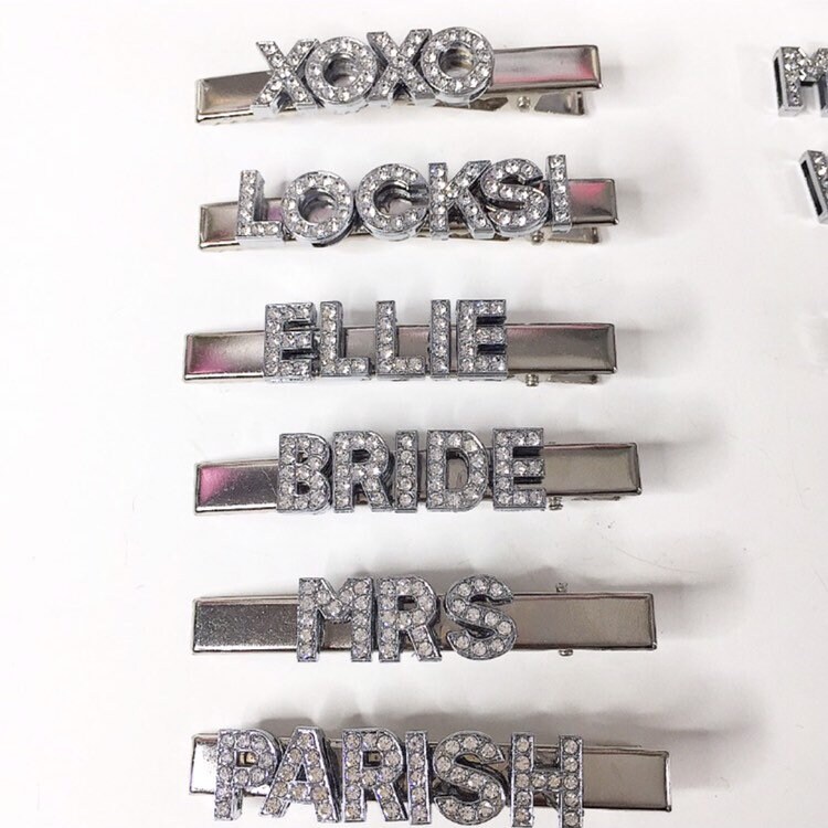 Personalised Custom Hair Clip Name Customised Hair Clip Word - Etsy UK