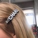 Personalised Custom Hair Clip, Name Customised Hair Clip, Word ...