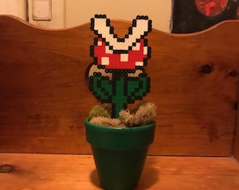 8 Bit Potted Plant Collection Red Piranha Plant - Etsy