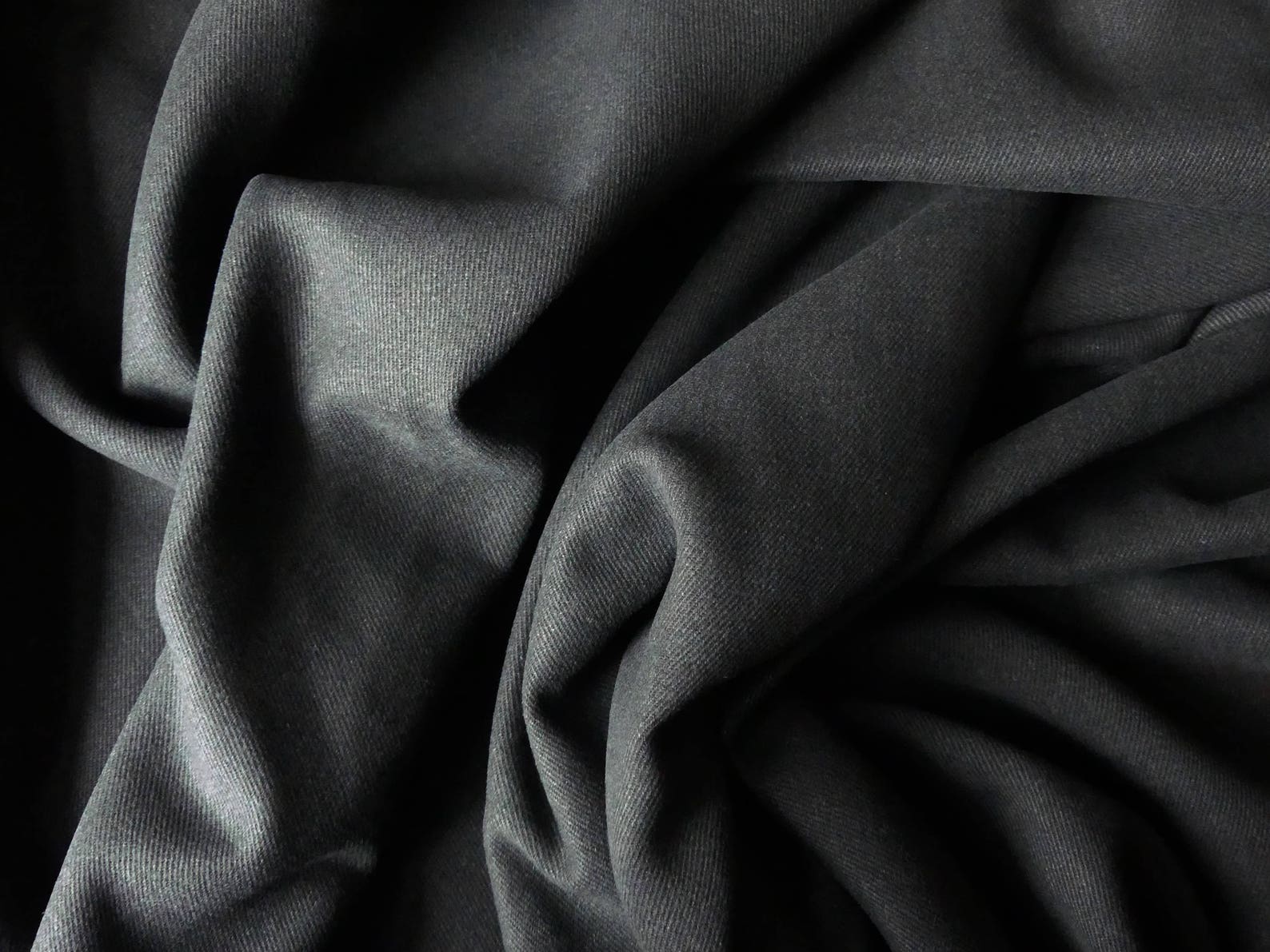 Hemp Blend Black Twill Fabric From Pickering - 2 1/3 Yds. X 57" Wide - Etsy