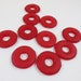 Vintage Matte Deep Red Plastic Disc Bead - 20 Pcs. 5 X 30 Mm. - Etsy