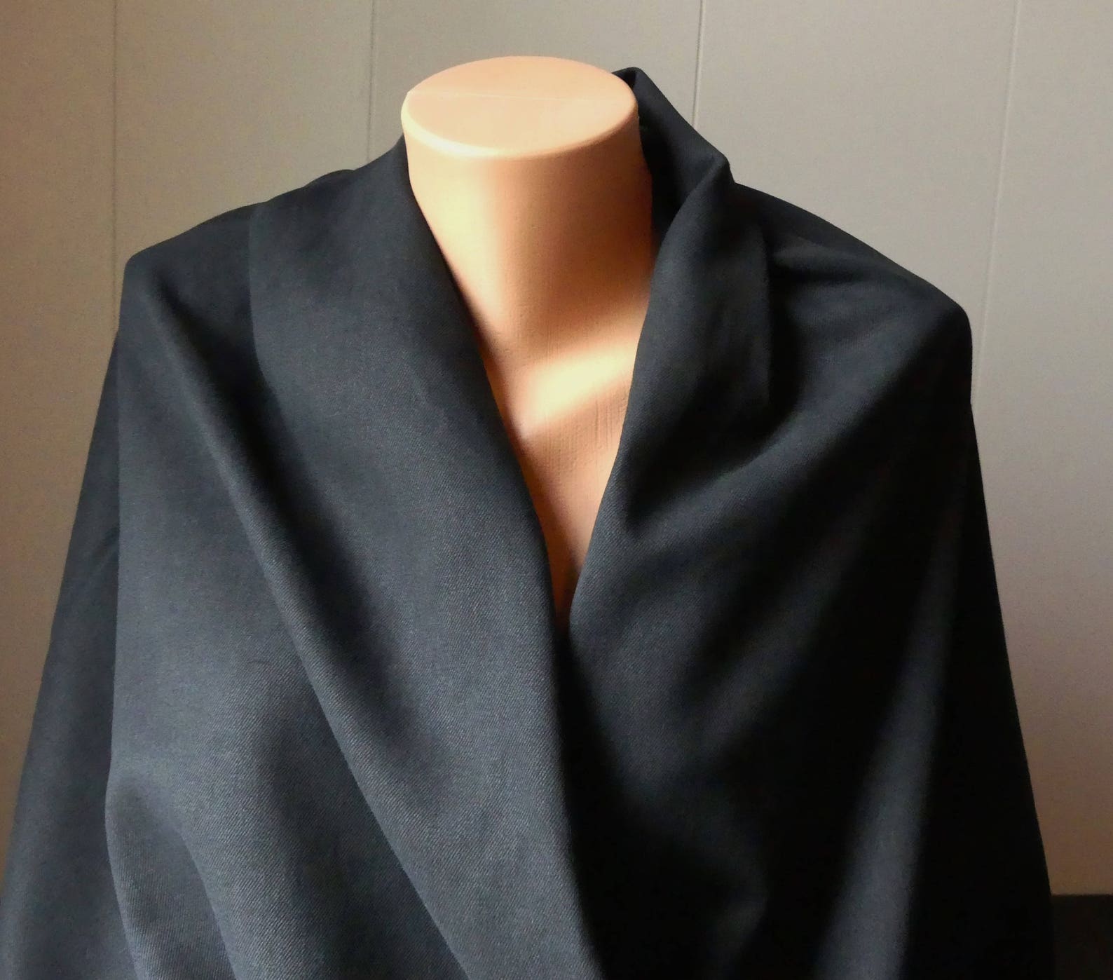 Hemp Blend Black Twill Fabric From Pickering - 2 1/3 Yds. X 57" Wide - Etsy