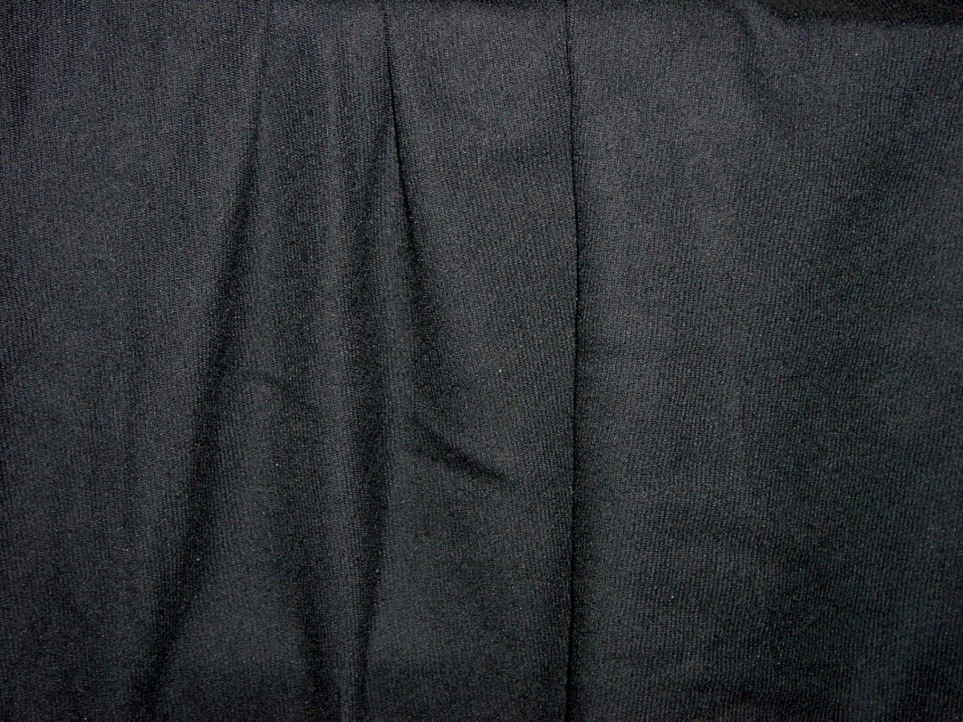 Black Woven Cotton and Wool Blend Fabric - 59" Wide X 3 1/2 Yds. - Etsy