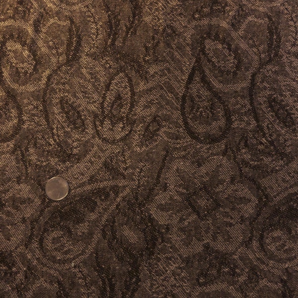 Brown Paisley Fabric - Etsy