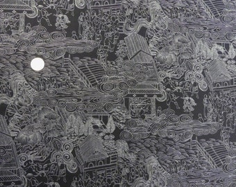 Asian Print Fabric - Etsy