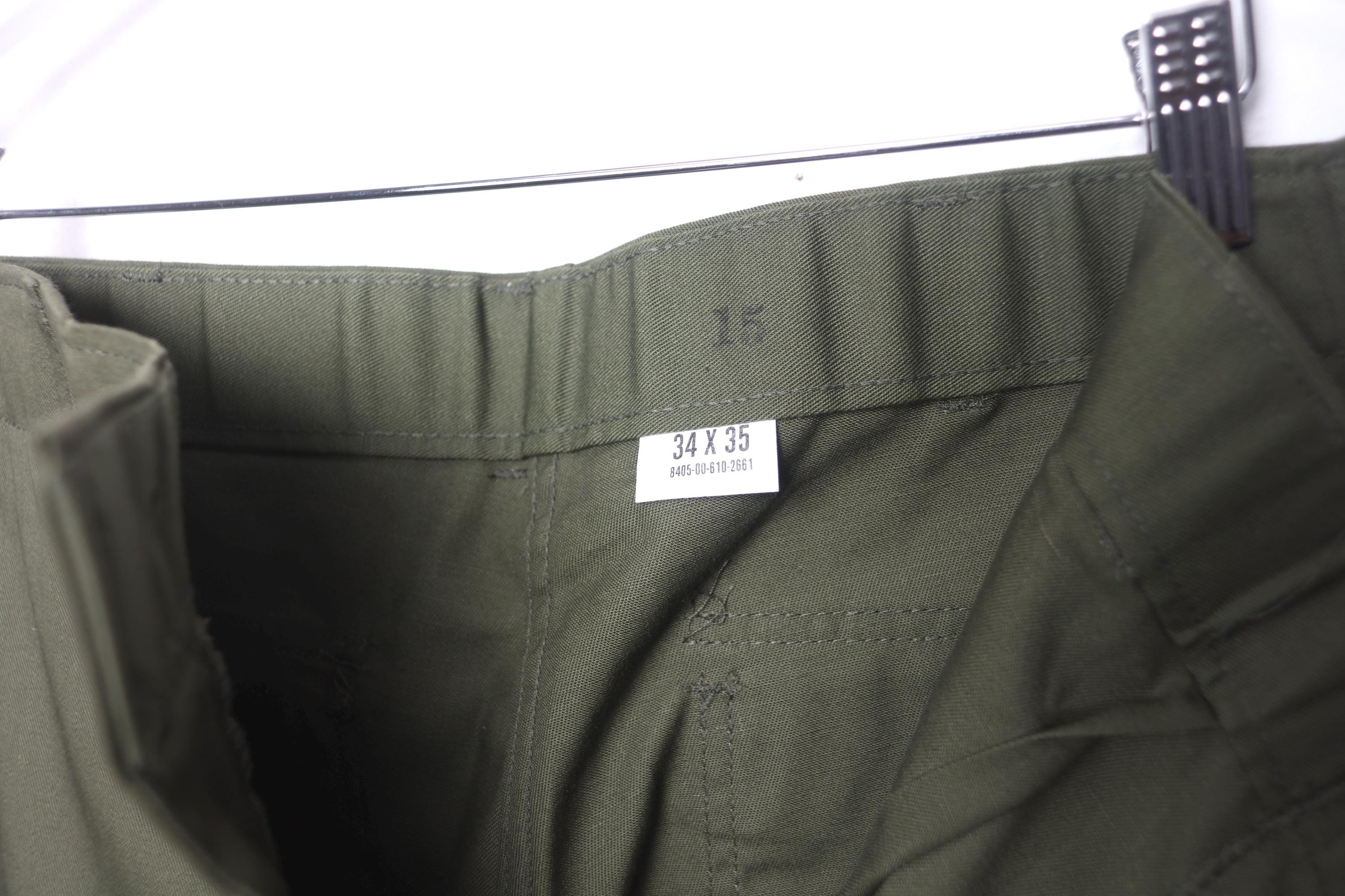 Vintage MILITARY Cargo Style 1970s 80s Olive Green Vintage Pants ...