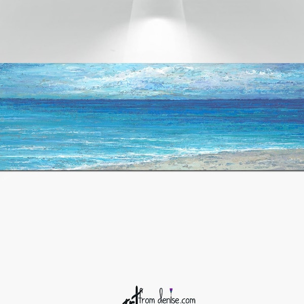 Panoramic Beach Art Canvas - Etsy