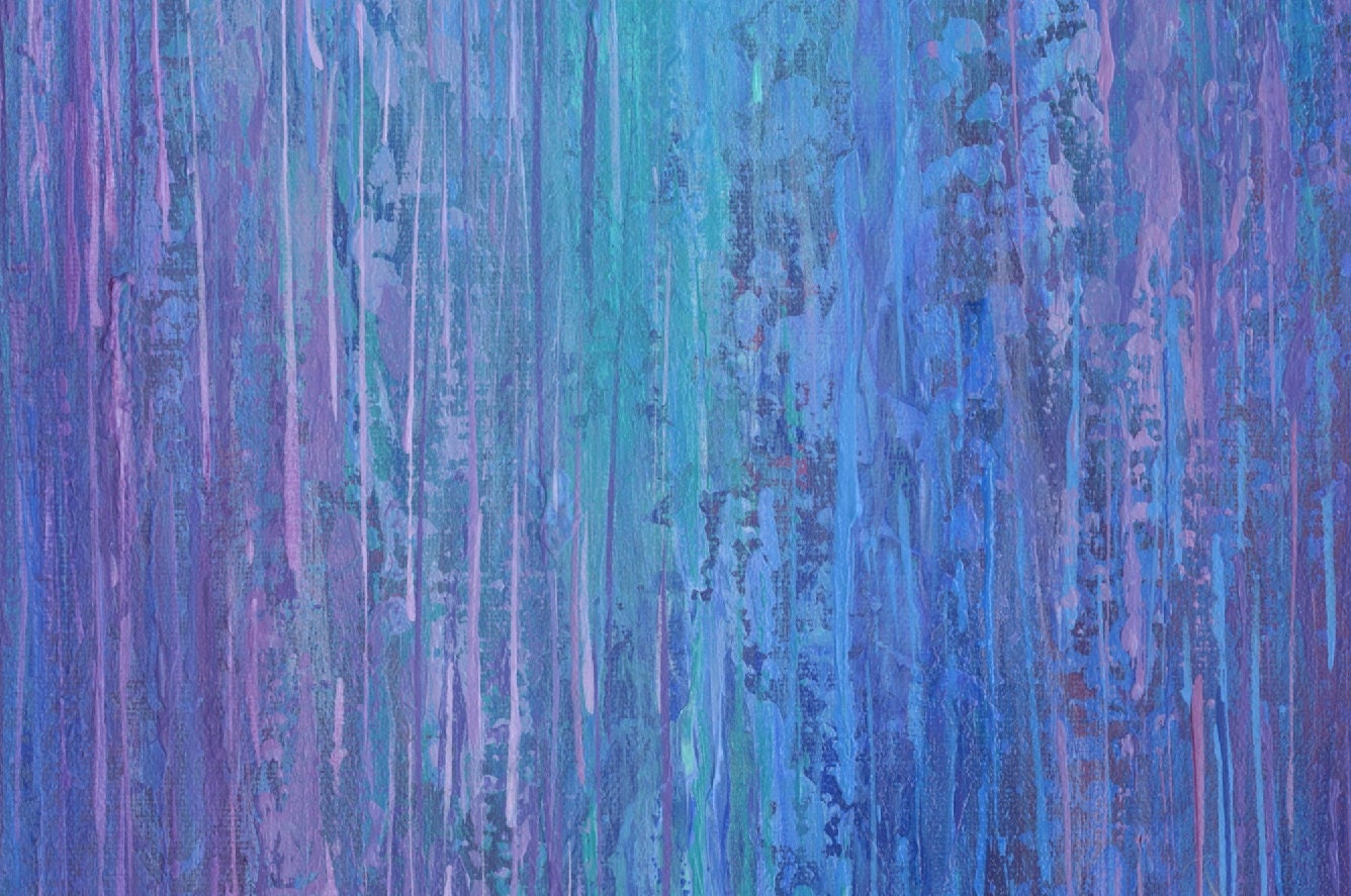 Large vertical wall art Canvas art print of abstract painting | Etsy