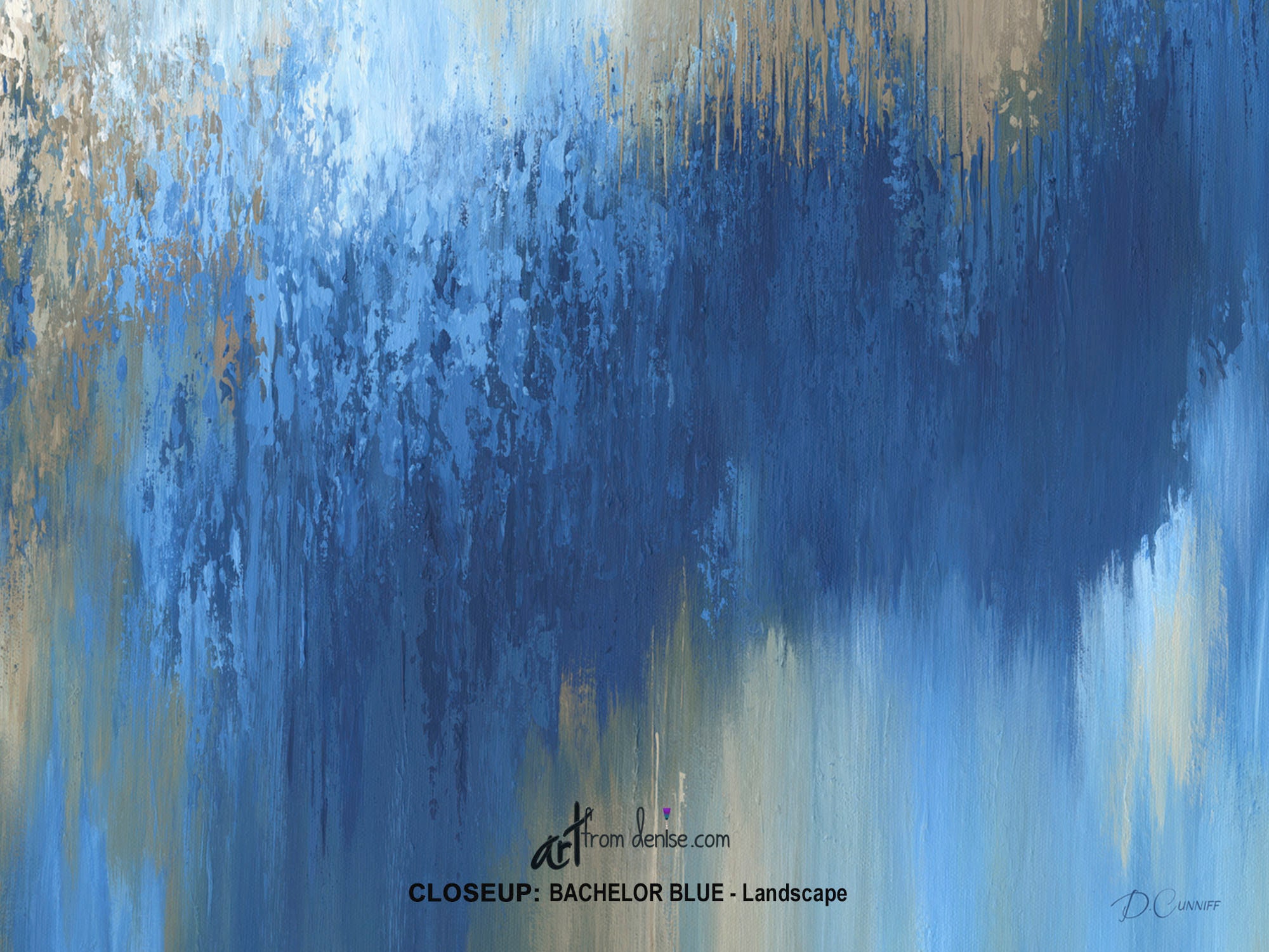 Large wall art Navy blue canvas art print of abstract | Etsy