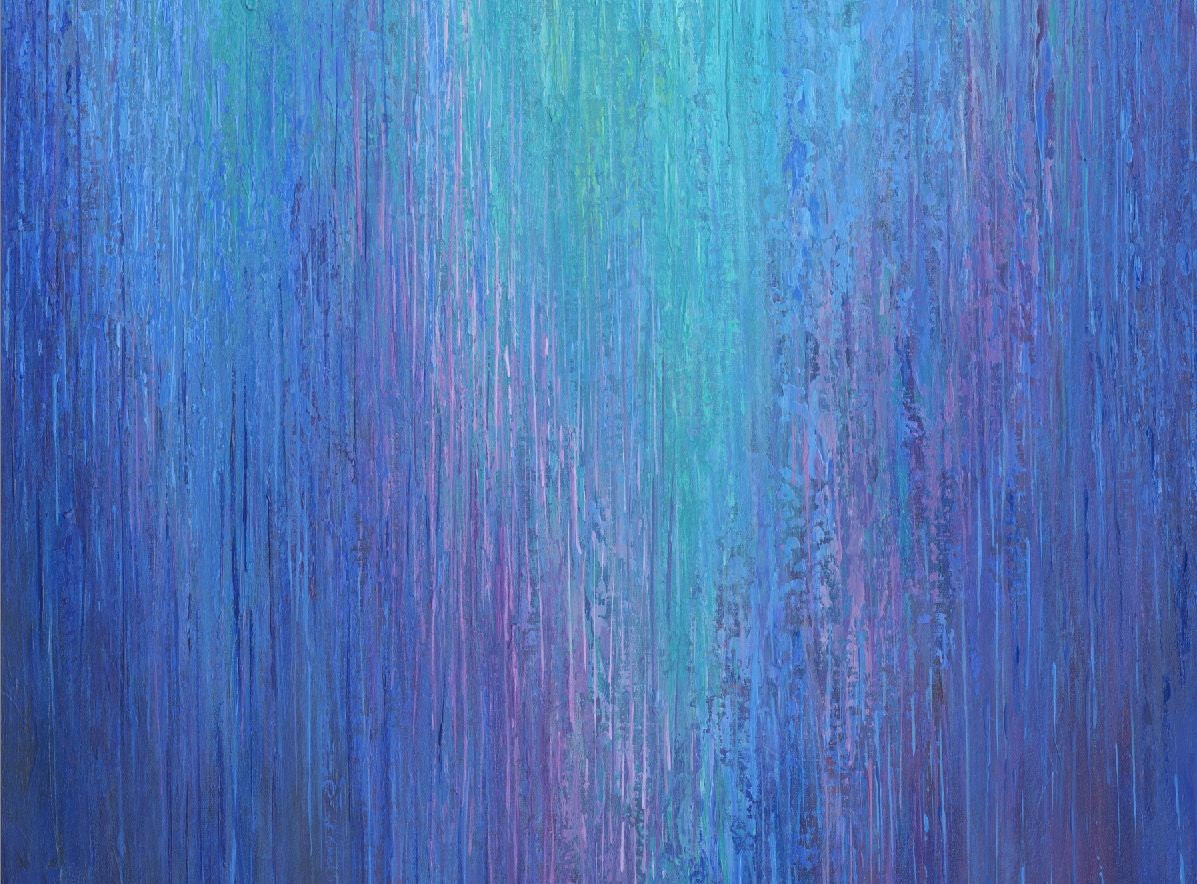 Large vertical wall art Canvas art print of abstract painting | Etsy