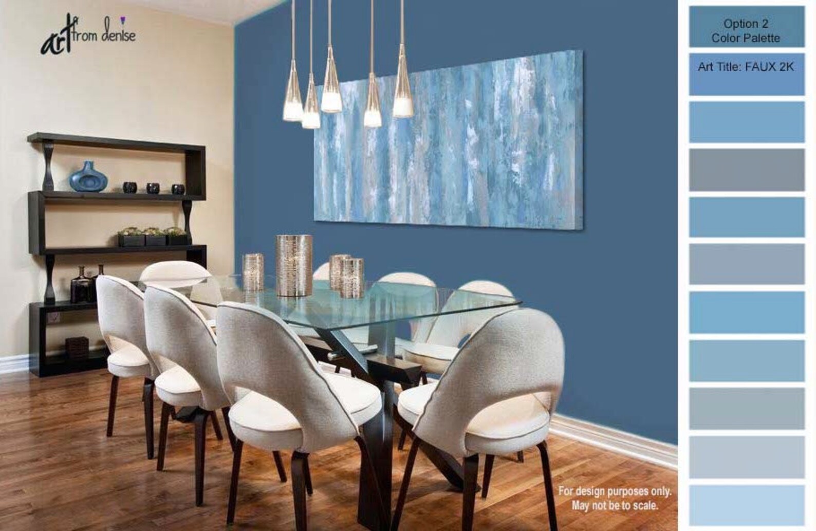 Grey & Blue Abstract Canvas Wall Art Bedroom Wall Decor Above | Etsy