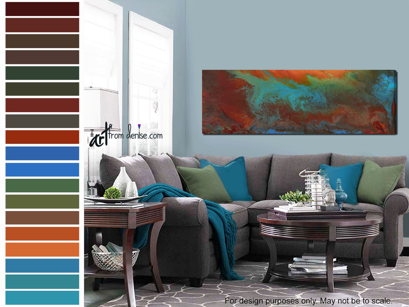 Abstract Canvas Panoramic Wall Art Fall Pictures for Living | Etsy