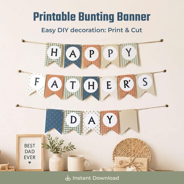 Happy Father Day Banner - Etsy
