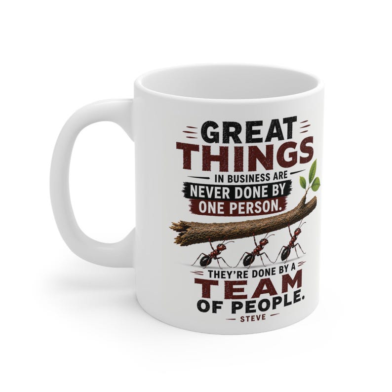 Teamwork, Together We Win Mug | Ceramic Coffee Mug - Etsy