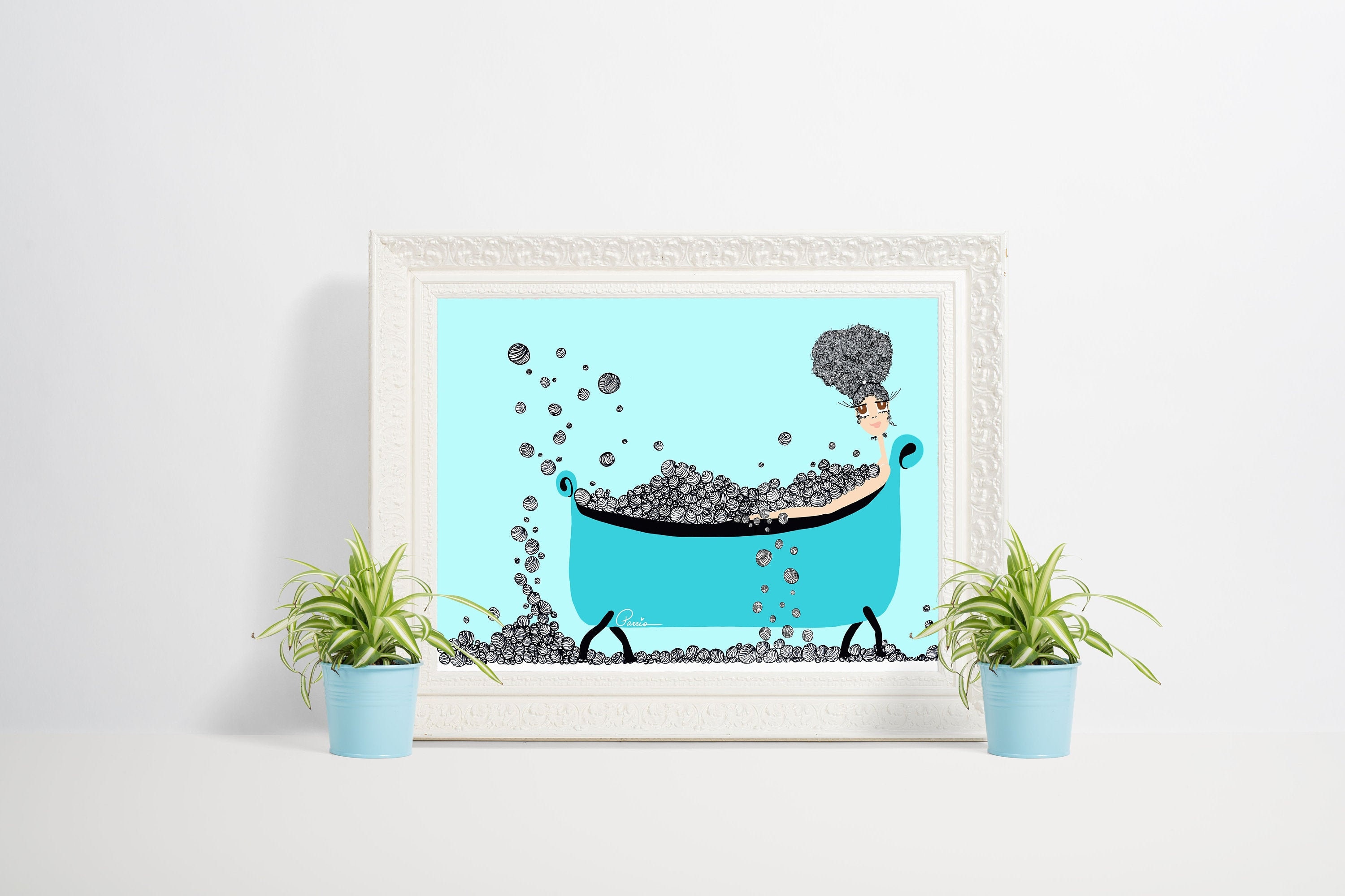 Bath Time ART PRINT / Wall Art/ Bedroom Wall Decor/ - Etsy