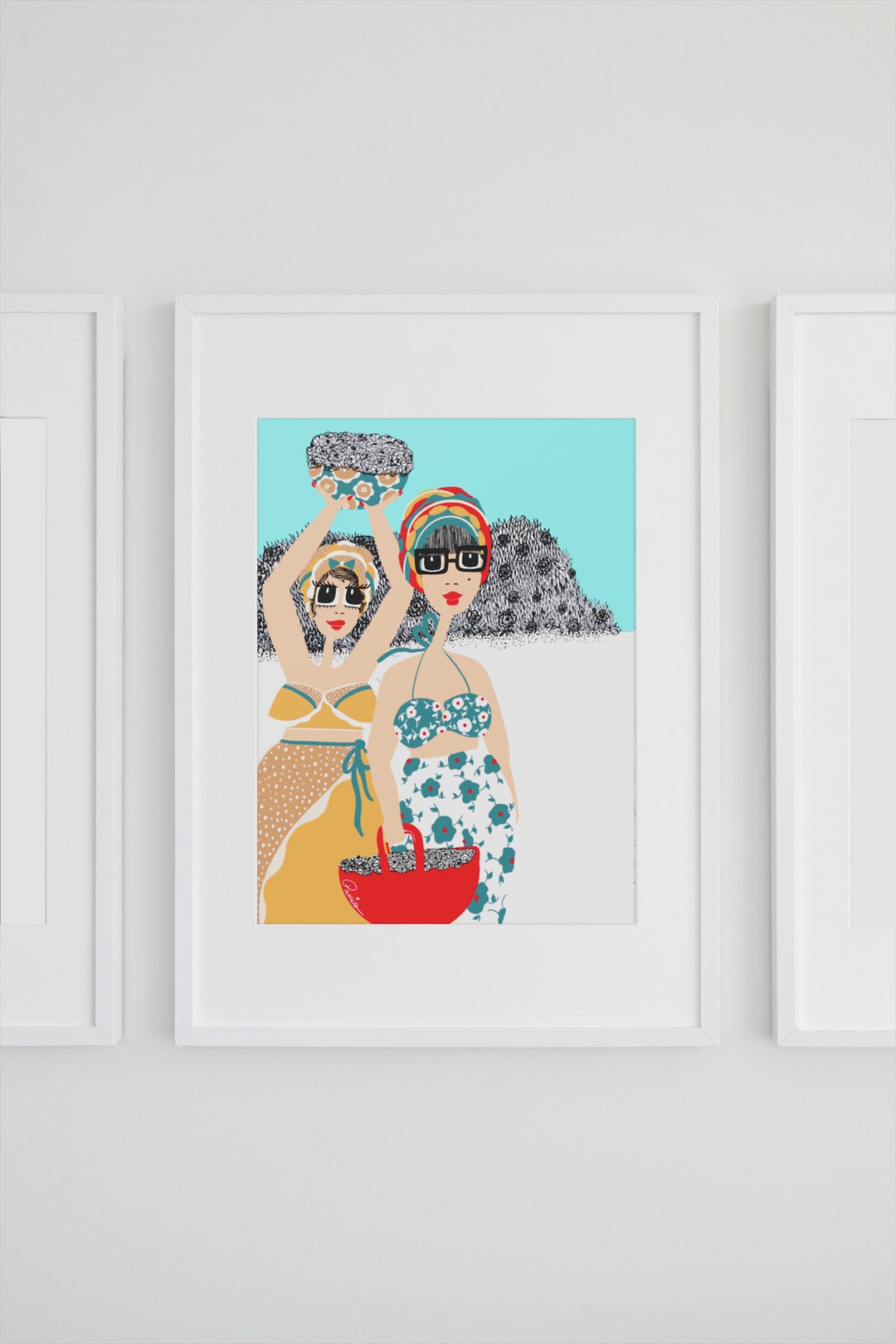 Hand Picked Flowers Art Print - Etsy