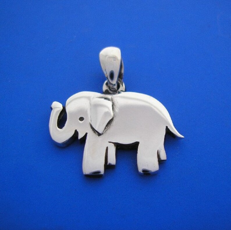 Silver Elephant Pendant Hand Made Solid Silver Jewelry - Etsy