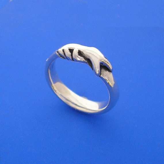 Silver Hands Ring Hand Made Solid Silver - Etsy