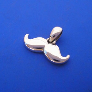 Silver Moustache Mustache Pendant Hand Made Solid Silver - Etsy