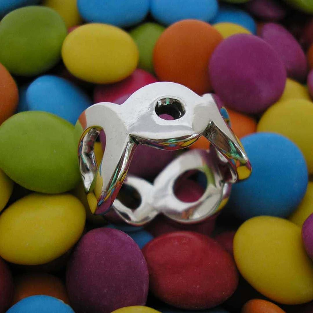 Silver O Circle Ring , Hand Made Solid Silver - Etsy