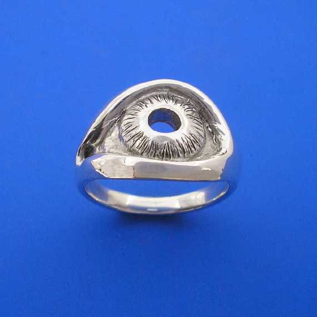 Silver Eye Ring , Hand Made Solid Silver - Etsy