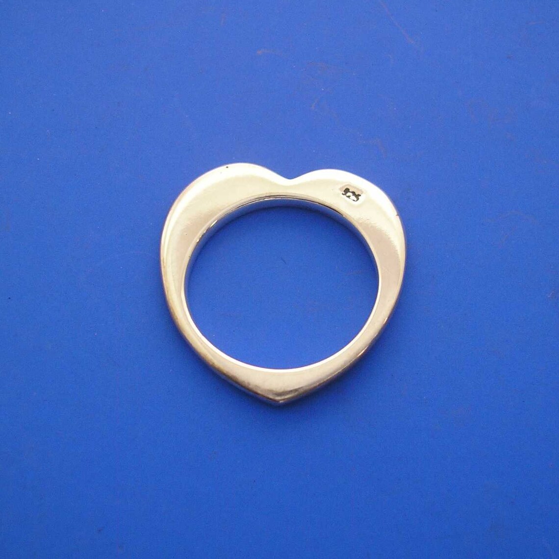 Silver Heart Ring Hand Made Solid Silver - Etsy