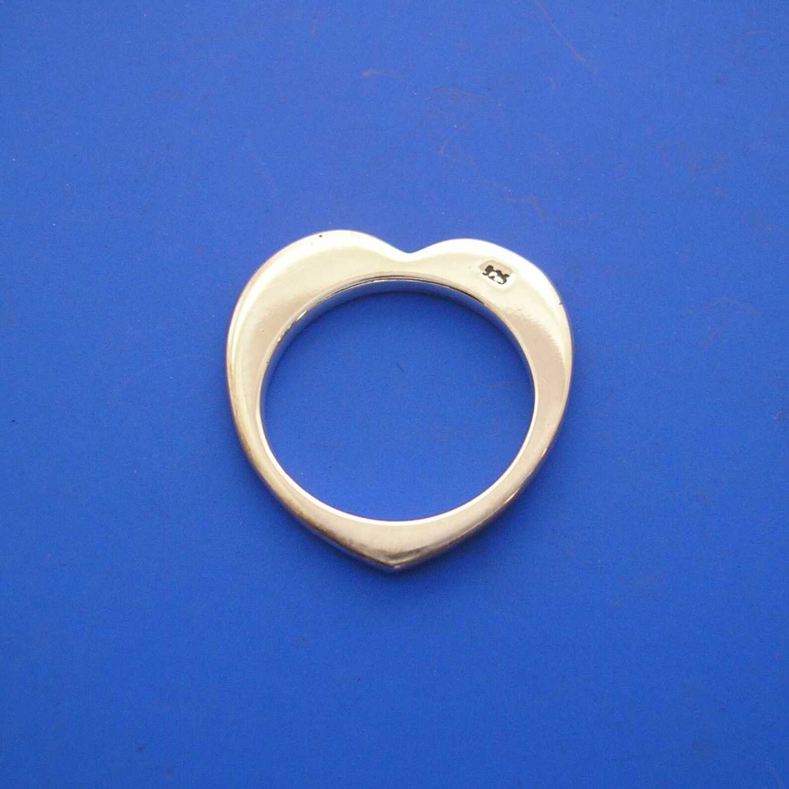 Silver Heart Ring Hand Made Solid Silver - Etsy