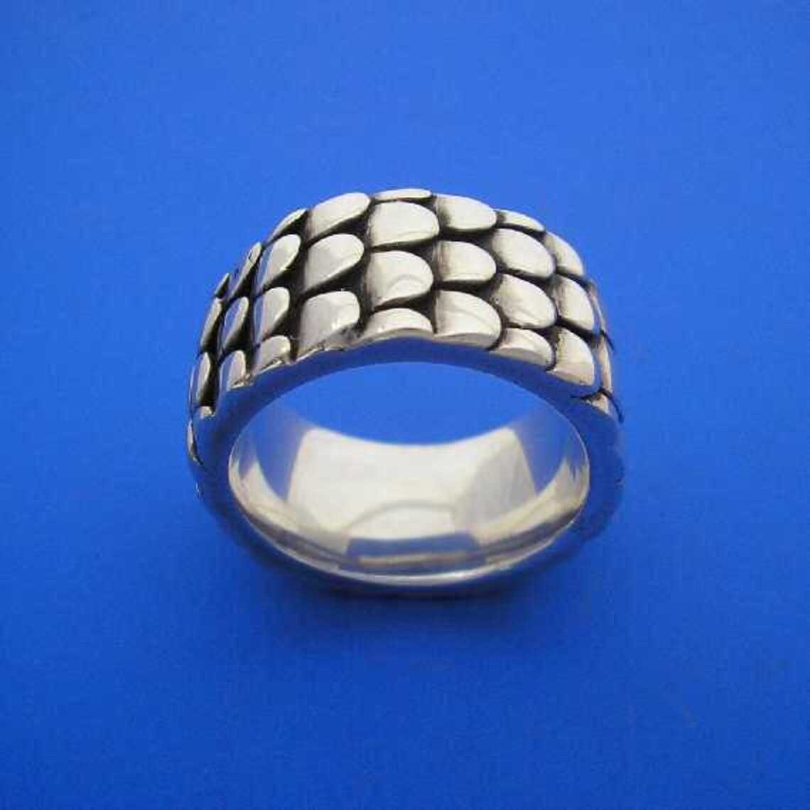 Silver Scale Ring Hand Made Solid Silver - Etsy