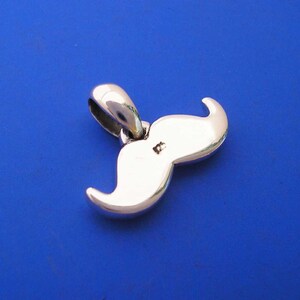 Silver Moustache Mustache Pendant Hand Made Solid Silver - Etsy