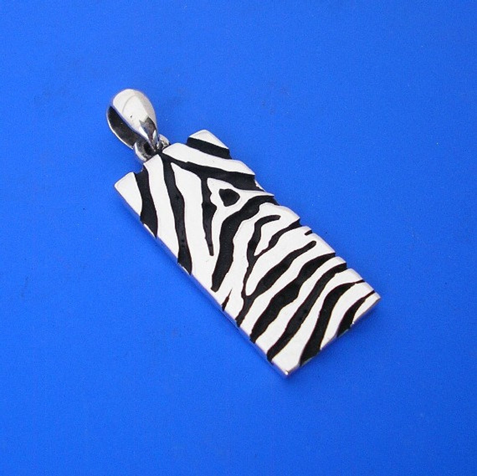 Silver Zebra Skin Earrings Hand Made Solid Silver - Etsy