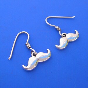 Silver Moustache Mustache Pendant , Hand Made Solid Silver Jewelry ...
