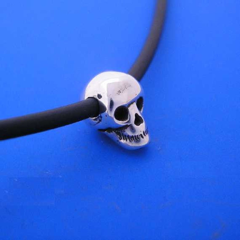 Silver Skull Pendant Hand Made Solid Silver - Etsy