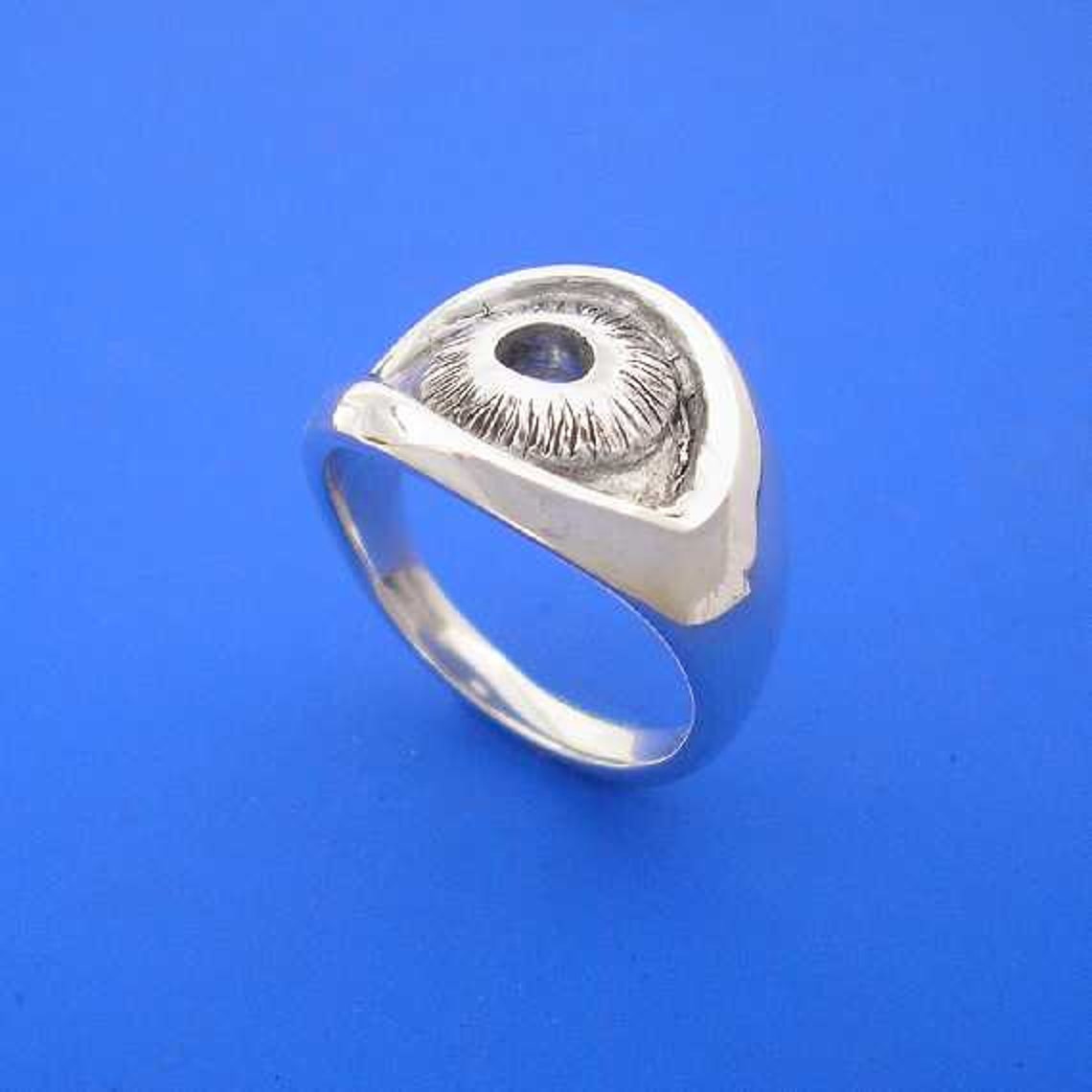 Silver Eye Ring Hand Made Solid Silver - Etsy